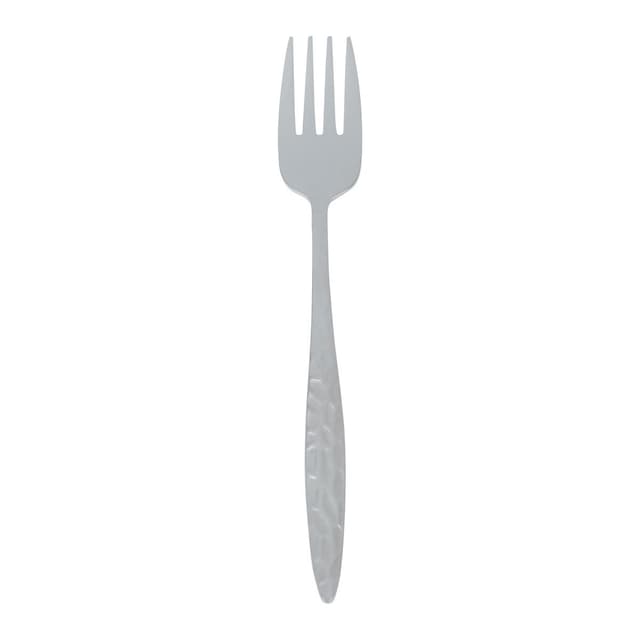 Al Saif Gallery Silver Embossed Steel Sweet Forks 6 Pieces | Jomla.ae
