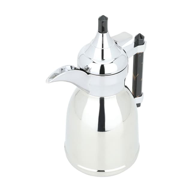 Al Saif Gallery Tamim Dallah 3, Silver, With Black Marble Handle, 0.35 ...