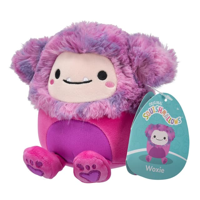 Squishmallows Little Plush 5 inch Woxie Magenta Bigfoot with ...