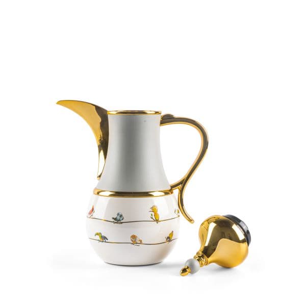 Otantik Asrab Vacuum Flask For Tea And Coffee 1L - Grey | Jomla.ae