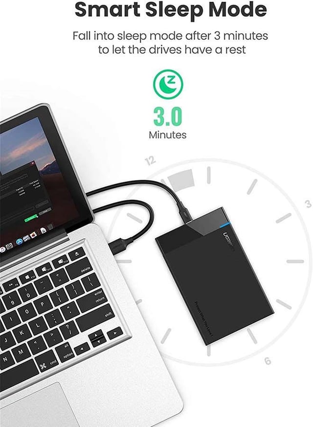 Order UGREEN Hard Drive Enclosure USB C 3.1 Gen 2 External Hard Disk ...