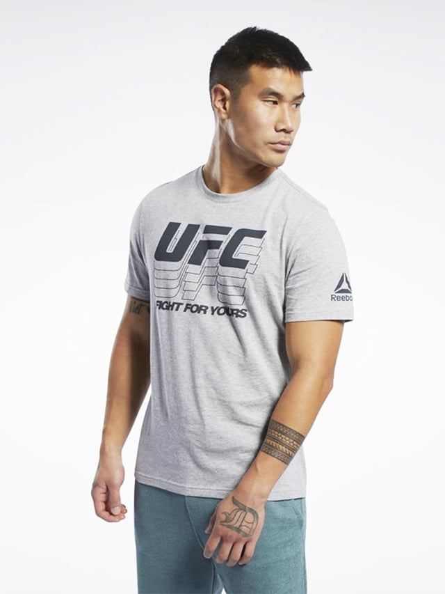 Order Reebok UFC Fan Gear Logo Tee Color Heather GreySize S Now! | Jomla.ae