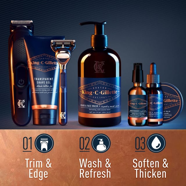 Order Gillette - King C. Beard Thickener 50ml Now! | Jomla.ae