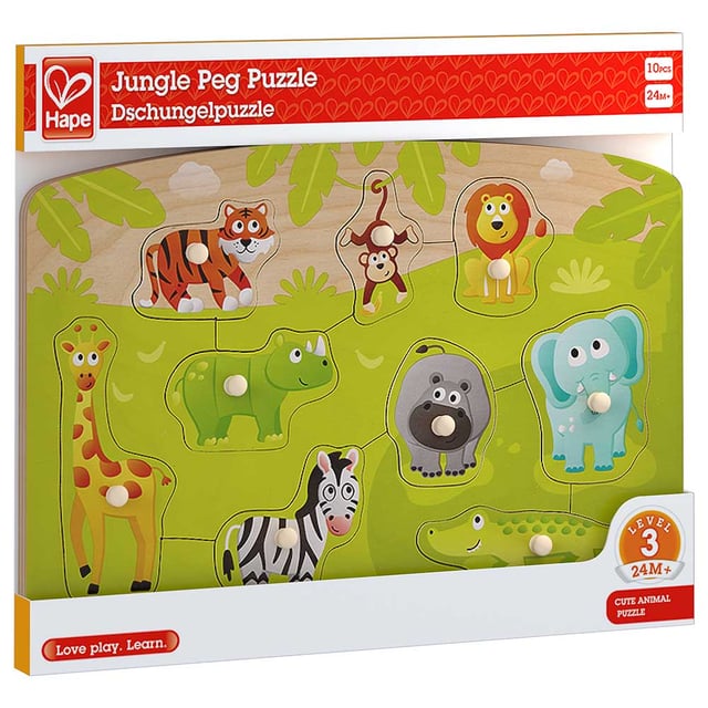 Order Hape - Jungle Peg Puzzle Now! | Jomla.ae